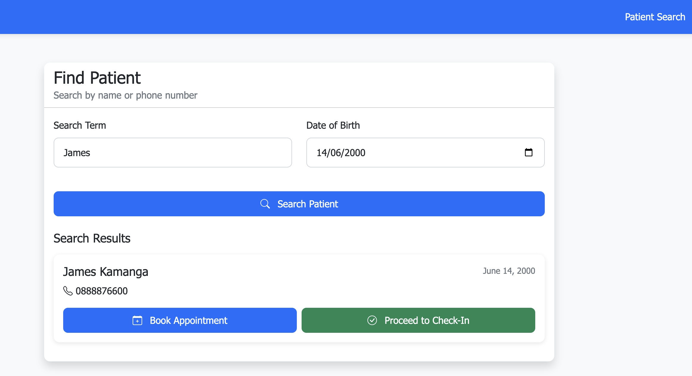 Patients Waiting Area Queue Management System | SourceCodester
